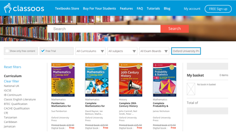 Free Trial Instructions | Classoos