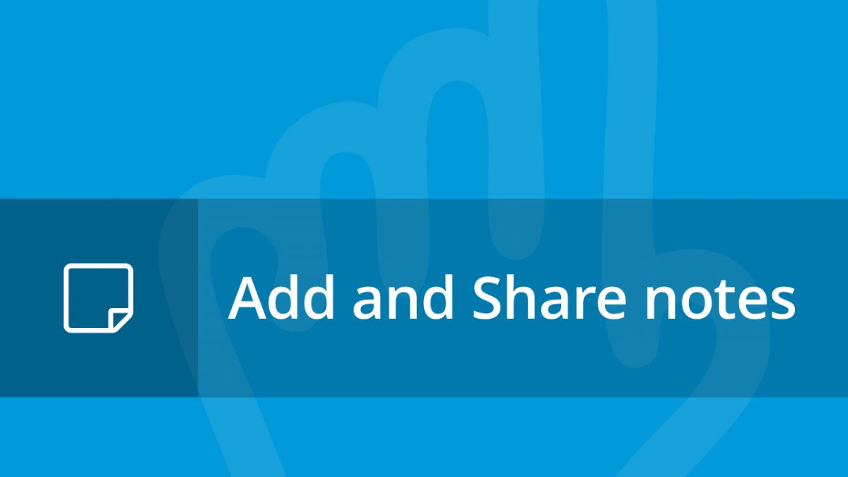 Add and Share notes | Classoos